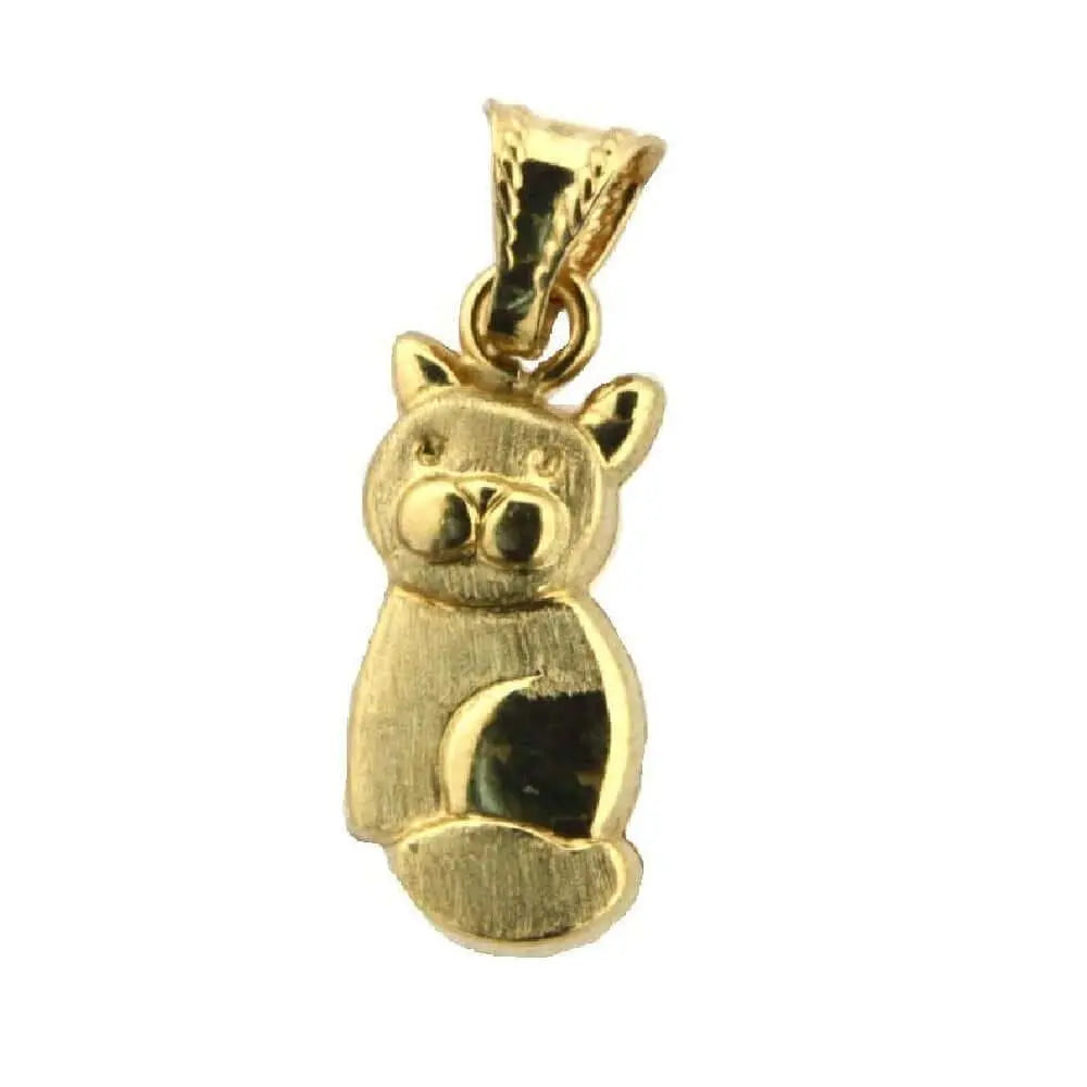 18K Yellow Gold Cat Charm – Amalia J & Boutique